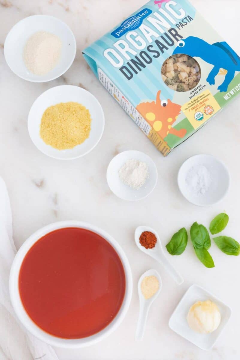 Homemade Vegan Dino Spaghettios 秊