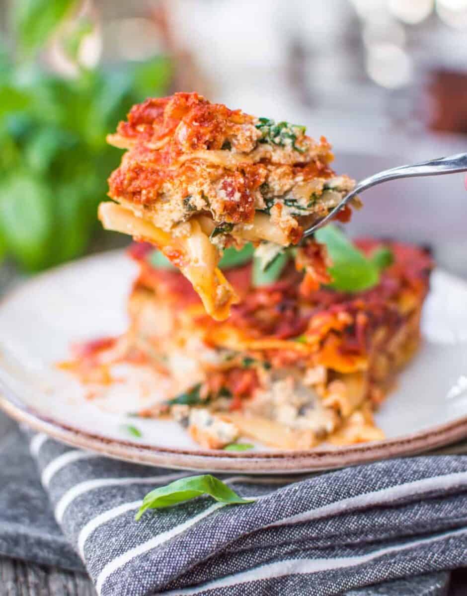 Vegan Lasagna With Tofu Ricotta