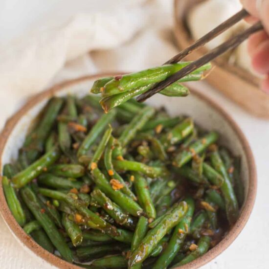 Sizzling Chinese Green Beans | Delicious Vegan Stir Fry Recipe