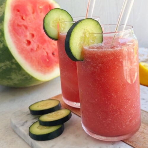 2-Ingredient Watermelon Gelato - Cool, Sweet & Creamy!