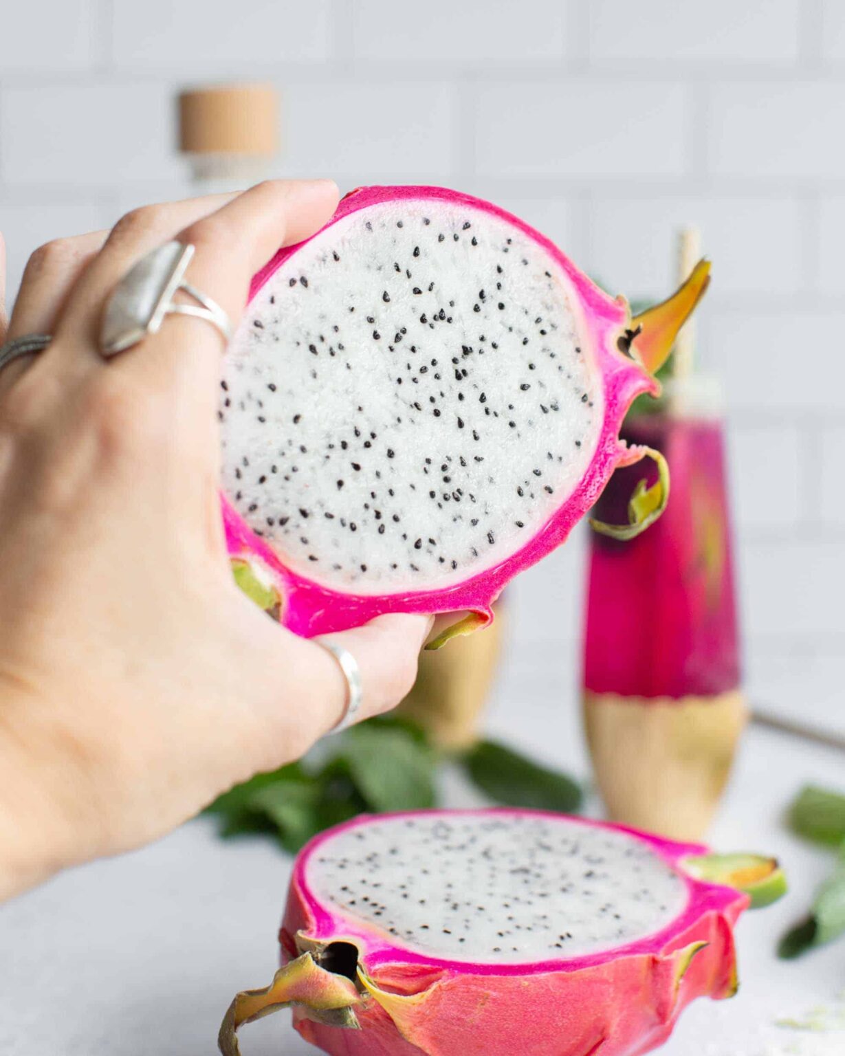 Pink Pink Dragonfruit Cocktail — With Vodka Soda & Lime Juice