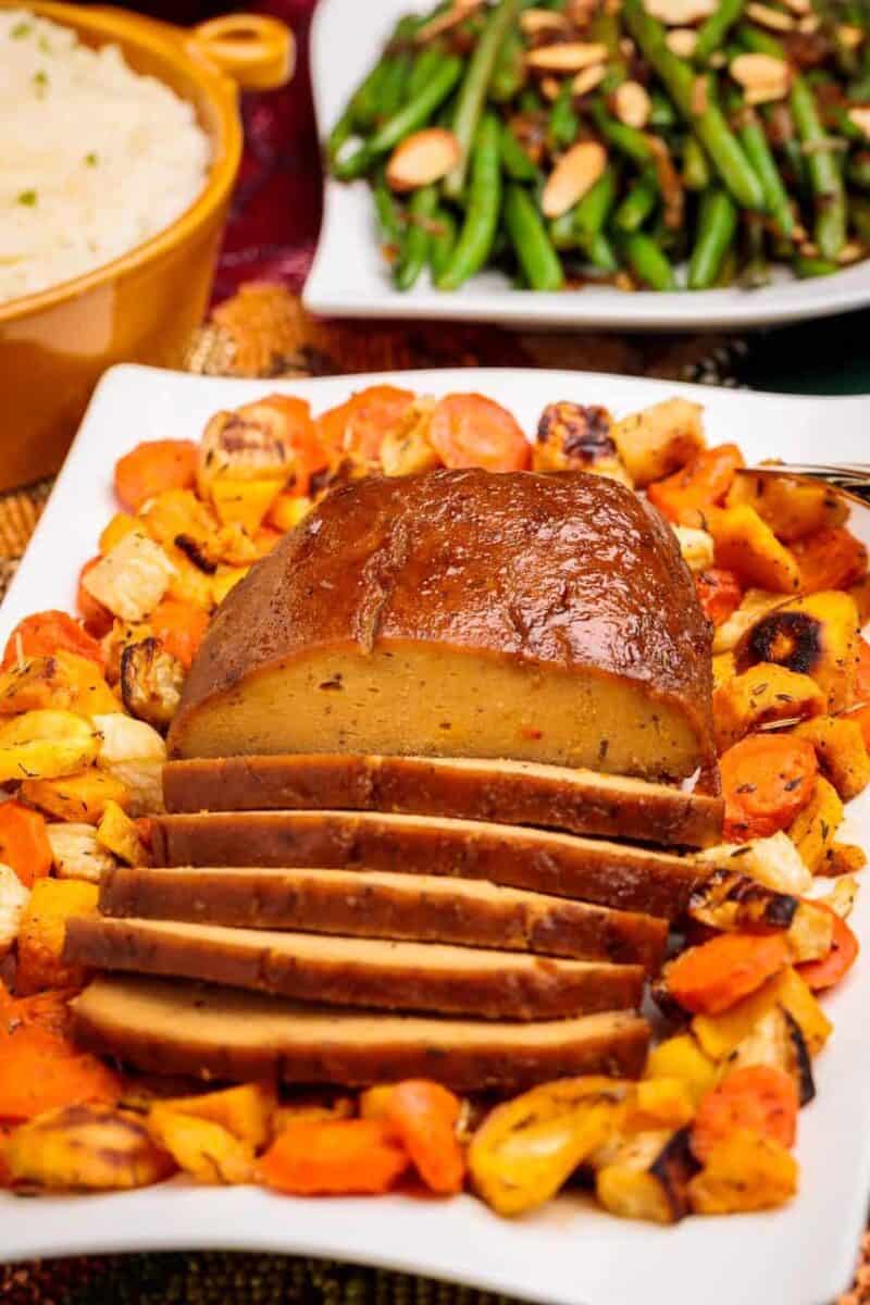 Glazed Seitan Turkey Roast | World of Vegan