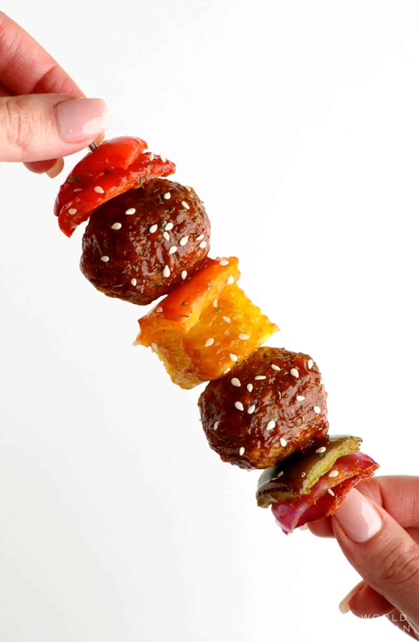 Sweet and Sour Vegan Kabob Recipe (Baked or Grilled) | World of Vegan