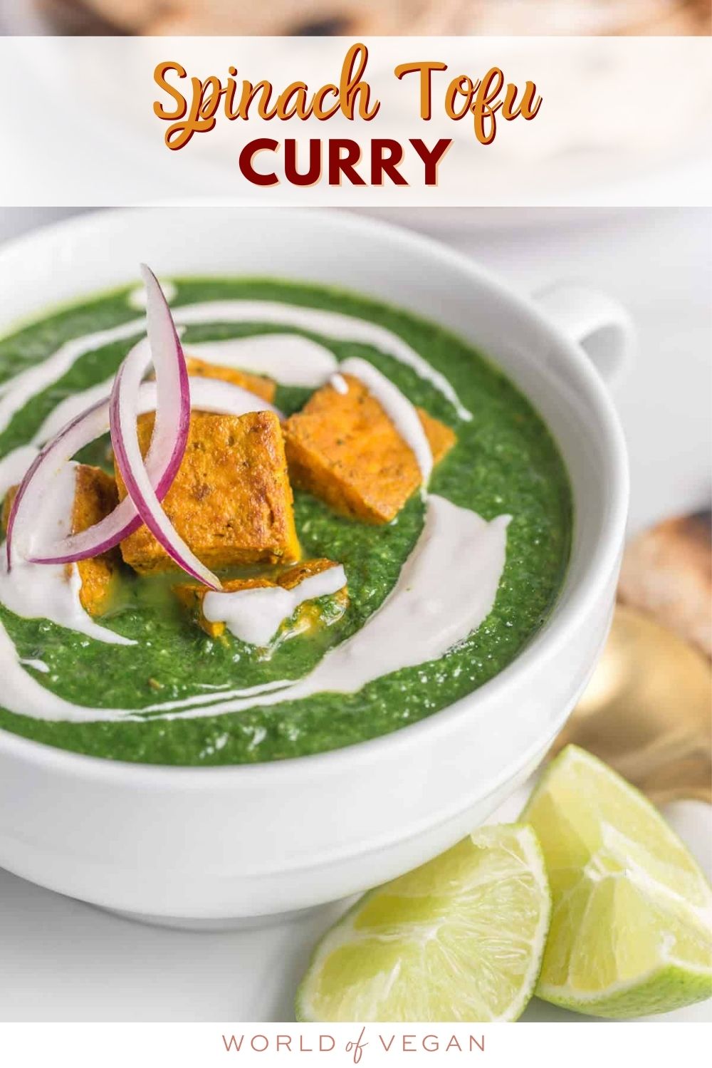 Palak Tofu (Spinach Tofu Curry) | World of Vegan