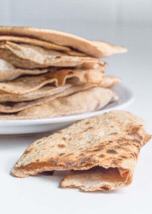 2-Ingredient Vegan Roti