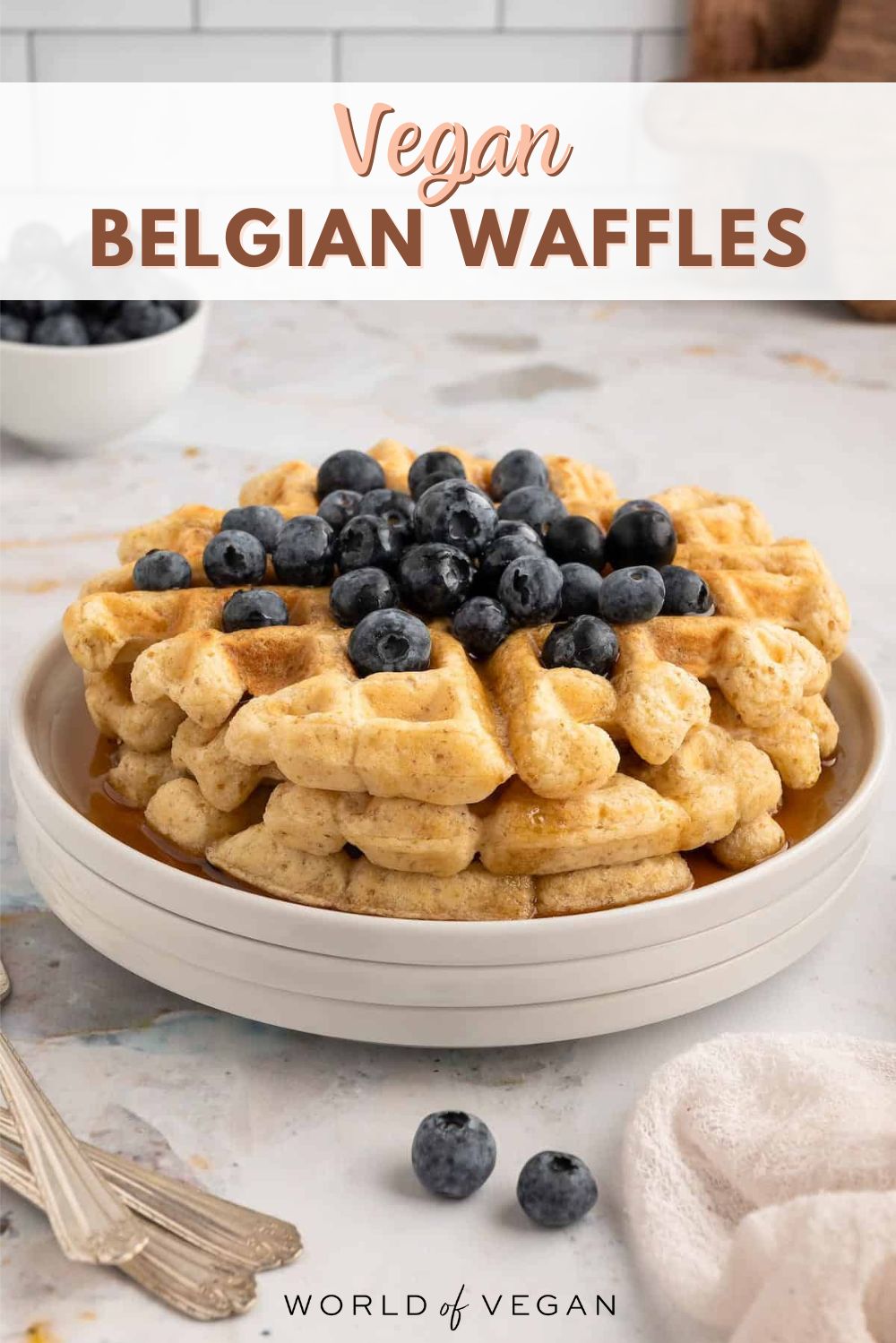 Best Vegan Waffle Recipe {Vegan Belgian Waffles}