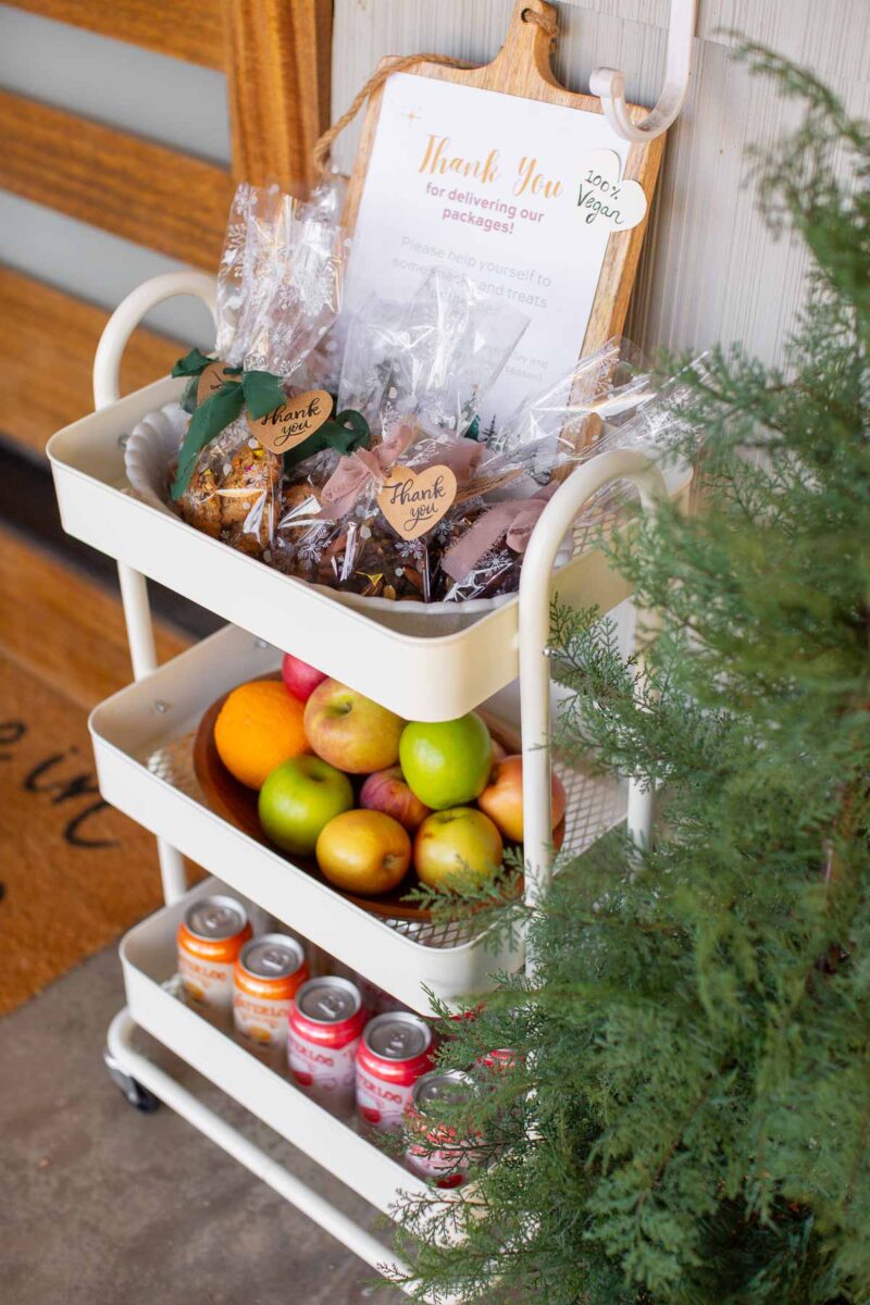 Spread Holiday Cheer with Snack Carts for Delivery Workers