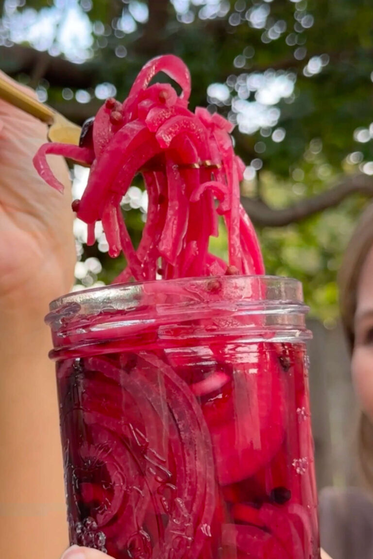 Pink Pickled Onions | World of Vegan