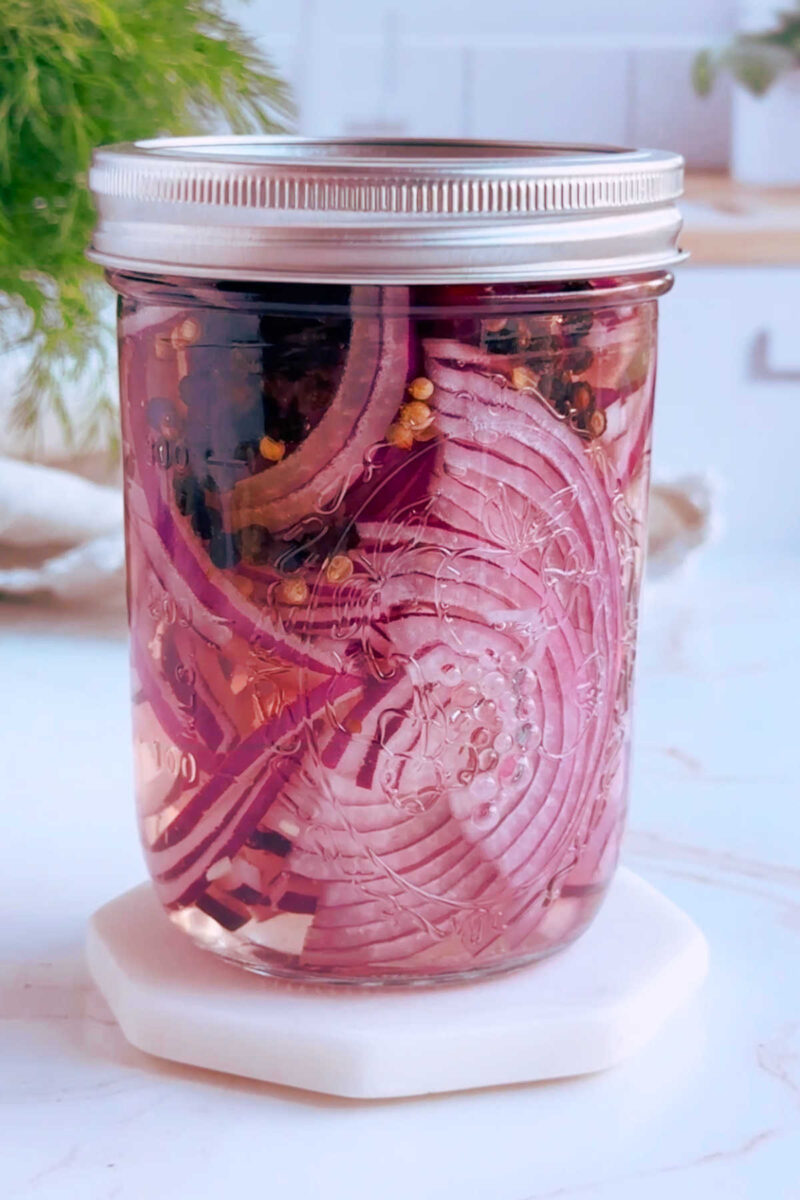 Pink Pickled Onions | World of Vegan