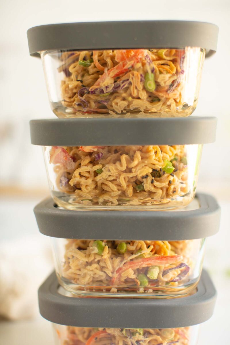 Peanut Butter Ramen Noodle Salad