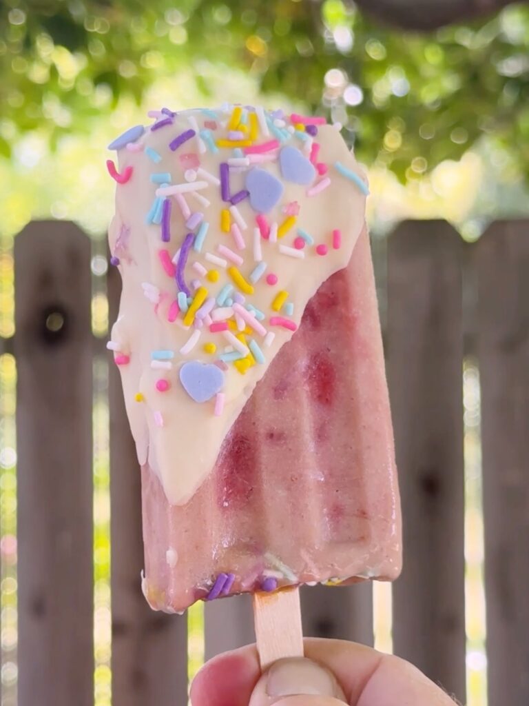 Strawberry Banana Popsicles | World of Vegan